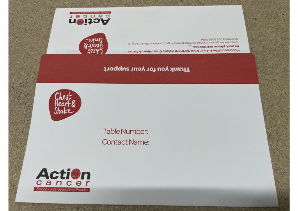 NICHS + Action Cancer Envelope - Third Party Logistics | Self Storage Belfast